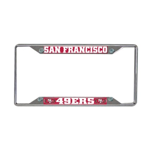Football Team San Francisco 49ers Metal Auto Tag License Plate Frame-1 ...