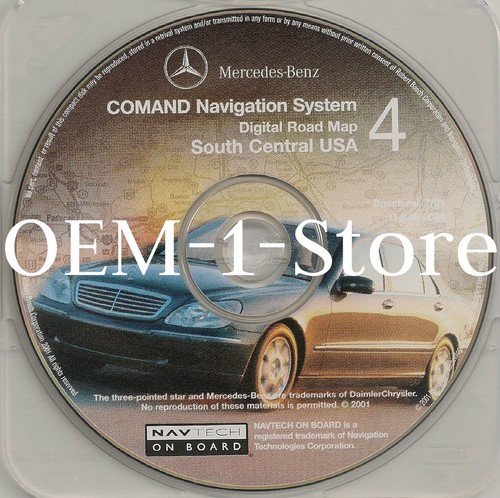 2000 01 MERCEDES BENZ C240 C320 E320 E430 E55 NAVIGATION CD S CENTRAL ...