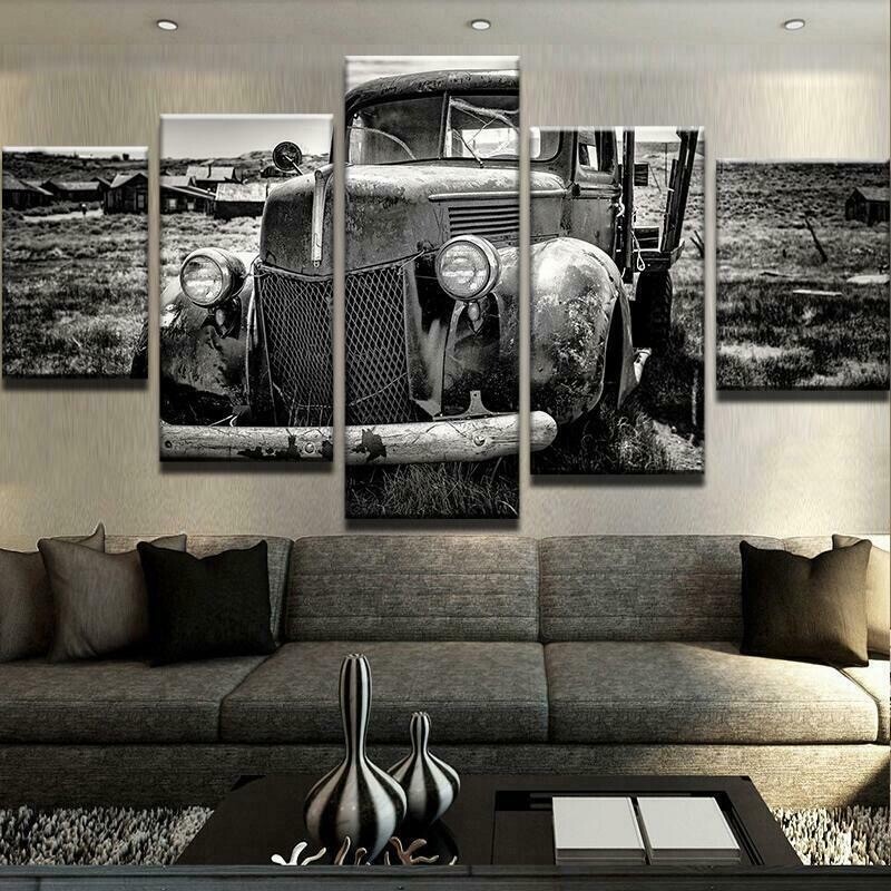 Abandoned Junk Cars Collection #5 - Canvas Art Poster 18" x 24" | eBay