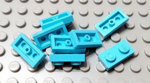 LEGO Lot of 8 Medium Azure 1x2 Plate Pieces | eBay