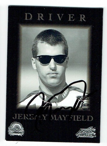 Jeremy Mayfield #50 signed autograph 1996 Pinnacle Action Packed NASCAR ...