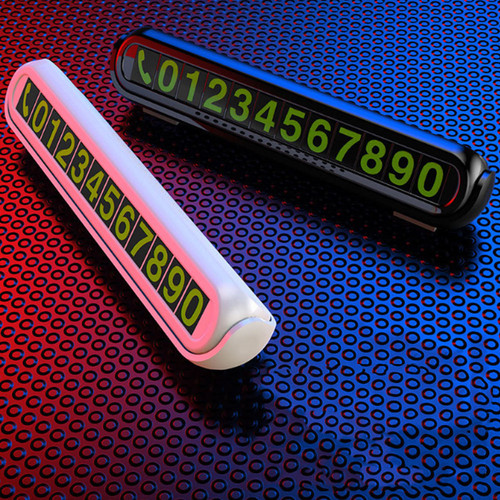 Hidden Car Temporary Parking Card Luminous Phone Number Sticker Card ...