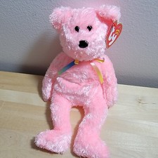 Sherbet the Bear - Pink - Beanie Babies - Beaniepedia