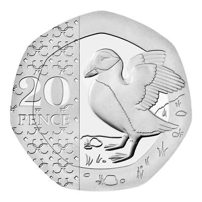 2024 20p Twenty Pence Coin Puffin - Charles | Grelly UK