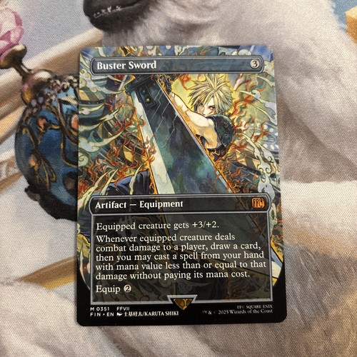 MTG Buster Sword (Borderless) PACK FRESH FINAL FANTASY (FIN) | eBay UK