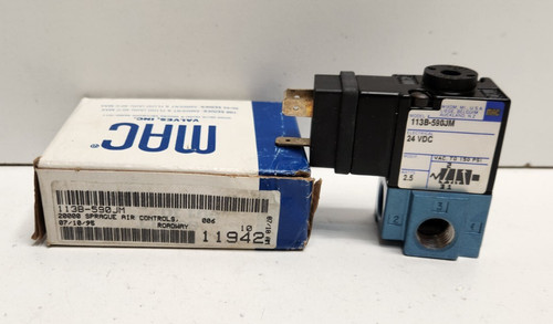 NEW IN BOX! MAC 24V 1/4" SOLENOID VALVE 113B-590JM | eBay