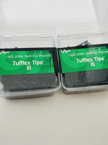 Viper Tufflex III 2BA Soft Dart Tips 100 Count Set Of 2 Boxes | eBay