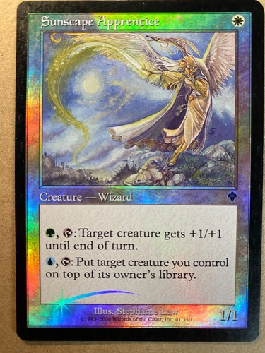 MTG 1x FOIL Sunscape Apprentice Invasion Pauper Magic the Gathering ...