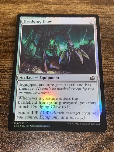 Dredging Claw 119/287 Foil The Brothers' War MTG Magic The Gathering ...