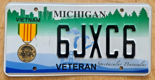 VIETNAM VETERAN SPECTACULAR PENINSULA GRAPHIC AUTO LICENSE PLATE " 6 ...