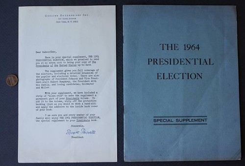 1964 Presidential Election Guide TWO piece set Lyndon B Johnson ...