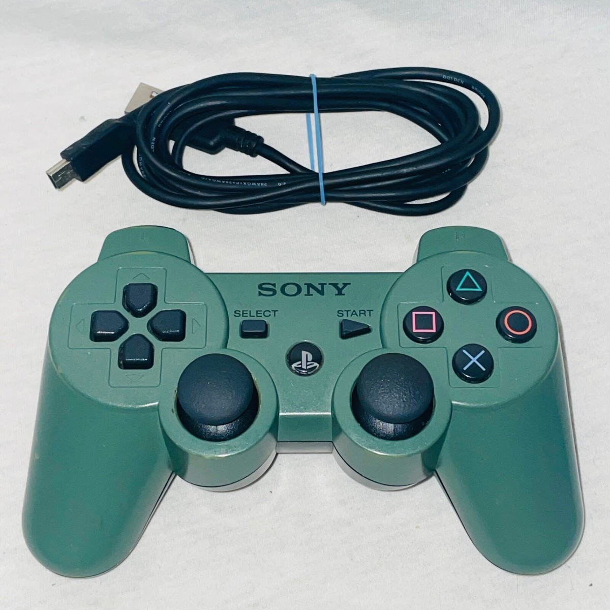 Controle De Playstation 3 Verde Control Generico Dualshock Para Ps2