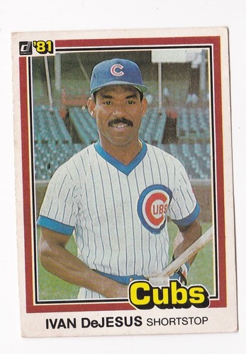 1981 Donruss Baseball First Edition Ivan DeJesus Cubs #483 | eBay