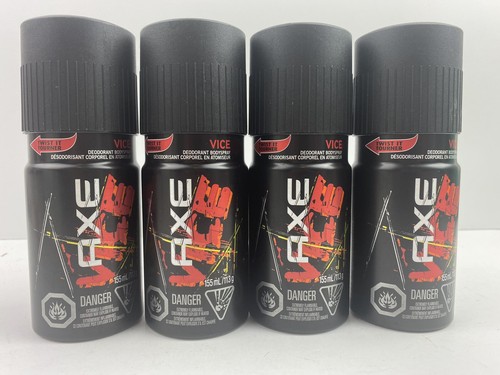 4 X AXE VICE Deodorant Body Spray Very Hard To Find Twist Cap 155ml | eBay