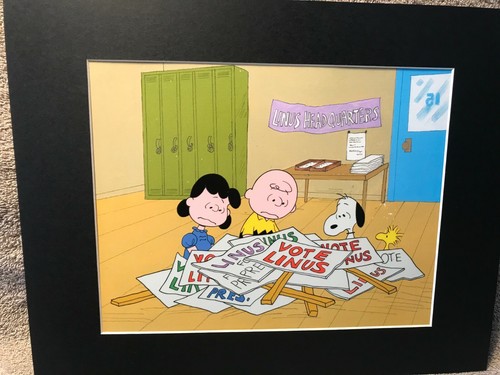 LUCY VAN PELT~CHARLIE BROWN~SNOOPY~PEANUTS~11x14 Mat Print~VOTE FOR ...