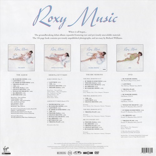 ROXY MUSIC ROXY MUSIC [SUPER DELUXE EDITION] NEW CD & DVD 602547343895 ...