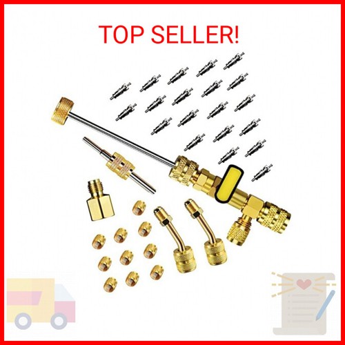 Valve Core Removal Tool HVAC, AC Schrader Valve Tool, R410A Mini Split ...