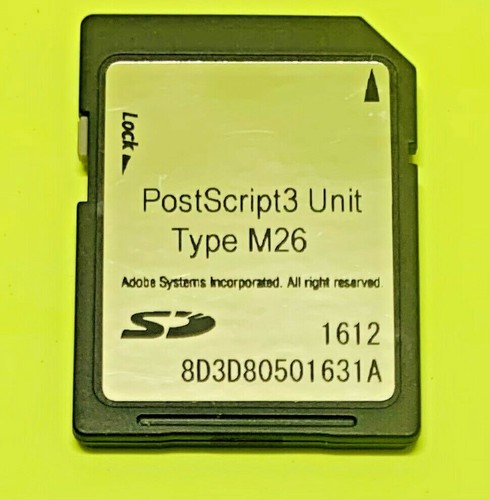 Genuine Ricoh Savin Lanier Postscript3 Unit Type M26 for MP C6503 C8003 OEM | eBay