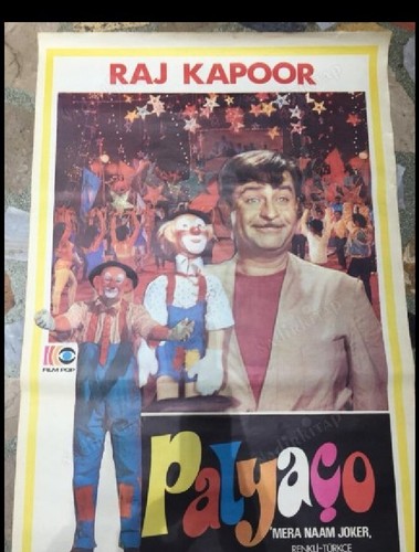 RAJ KAPOOR 1970 Mera Naam Joker Turkey MOVIE ORIGINAL POSTER TURKISH | eBay