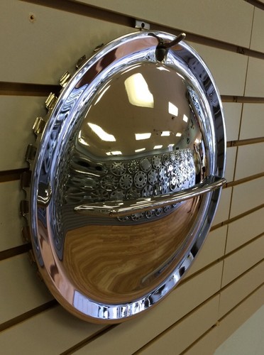 14" HOLLYWOOD FLIPPER MOON Single Bar Custom Hot Rod Chrome Hubcap ...
