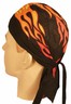 FLAMES MALTESE CROSS Skull Cap FITTED Bandana doo do rag w/Ties Head ...