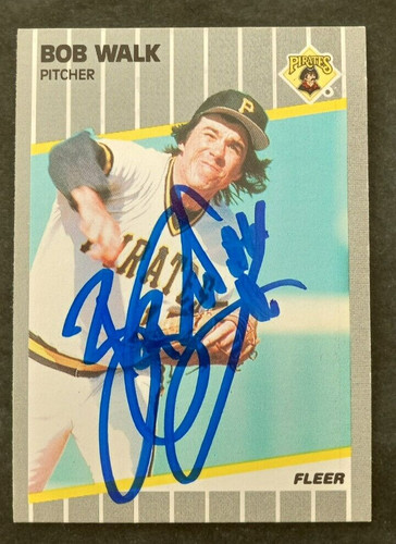 1989 Fleer SIGNED: Bob Walk, PIRATES #223 | eBay