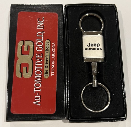 JEEP RUBICON Key Ring Chrome Silver Aluminum Valet Keychain | eBay