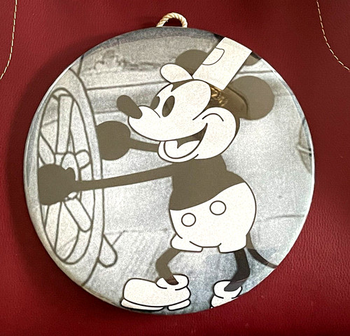 Vintage Steamboat Willie 9" Jumbo Button/Wall Decor Rare | eBay