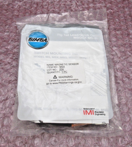 Bimba MSX Magnetic Sensor MINI 4 MM ROUND, 3 WIRE, LED, 30V DC, 100MA ...