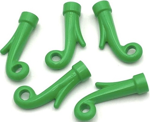 Lego 5 New Bright Green Plants Grass Stems Parts | eBay