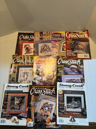 Vintage Lot of 10 Cross Stitch Magazines from 1998 "For the Love of ...
