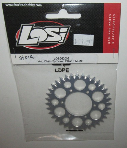 Losi Hub Chain Sprocket, Clear: PM-MX (ProMoto Dirt Bike) #LOS262003 ...