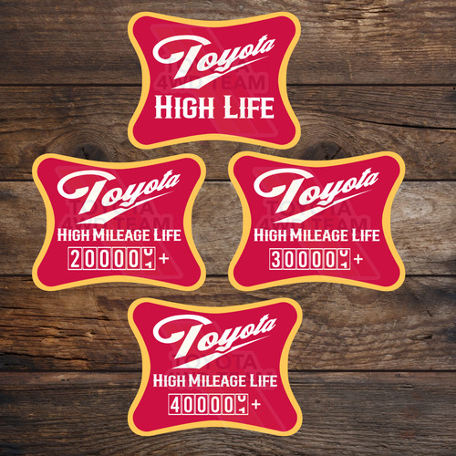 Toyota High Life - Mileage Club Vinyl Sticker - 4Runner Tundra Tacoma ...