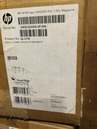 HP 3PAR Upg 4x600GB 4Gb 1-Drv Magazine QL337B | eBay
