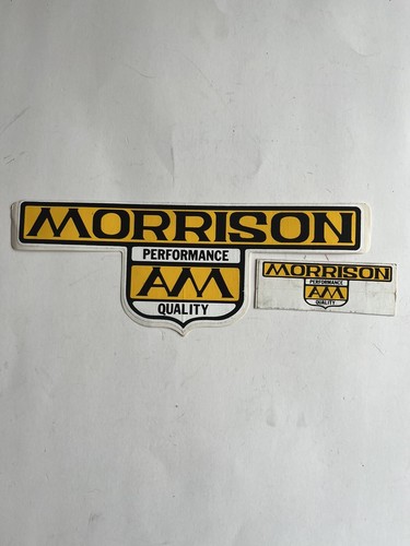 Original Vintage 2 Morrison Performance Quality Sticker Set -10.5x4 ...