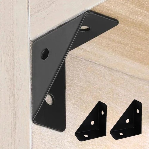 Heavy Duty Steel Angle Brackets 90° Corner Brace Furniture Support ...