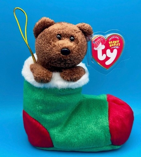 TY Beanie Baby - STOCKINGS the Bear in Stocking (6.5 inch) sticker ...
