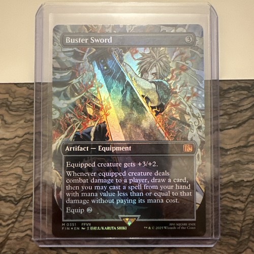 Magic: The Gathering Final Fantasy - Buster Sword (Borderless) FOIL | eBay