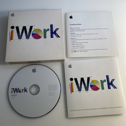 Apple iWork '09 V9.0.3 MB942Z/A Install DVD Full Retail Version for Mac zaju 885909283385 | eBay