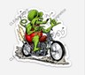 MAGNET Rat Fink Motorcycle Vintage Old School Chopper Harley Roadster ...