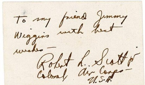 Colonel Robert L. Scott Jr. - ANS | eBay