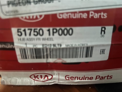 NEW OEM Wheel Hub 517501P000 for Hyundai Elantra Veloster Kia Forte ...
