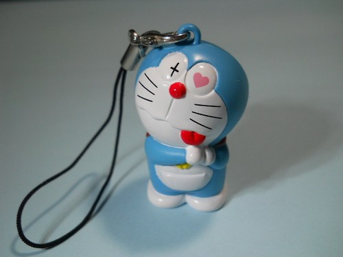 Mobile Strap Doraemon Heart Eyes Figure Fujiko F. Fujio Mascot ...