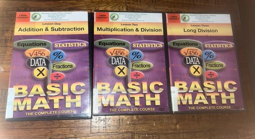 Basic Math: LESSON 1,2 &3 [DVD] [EX LIBRARY] Long Division Addition ...