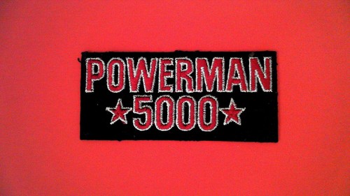 RARE Vintage Powerman 5000 Felt-Like Sew On Patch! Rob Zombie White ...