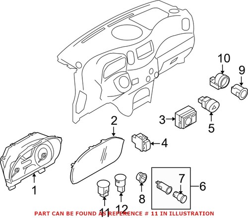 Genuine OEM Ambient Light Sensor for Nissan 285765RA0A | eBay