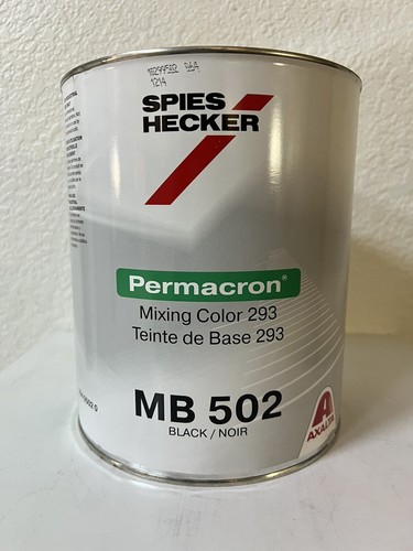 Axalta Spies Hecker Permacron MB 502 3.5 Lt 118.3 Fl.oz | eBay