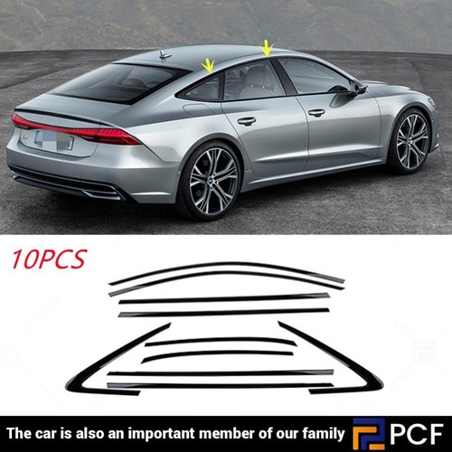 ABS Black 10x Window Full Complete Around Cover Trim Fit For 2019-23 ...