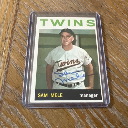autographed 1964 Topps SAM MELE . DEC 2017 #D-1 | eBay