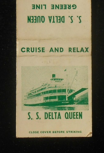 1950s S.S. Delta Queen Greene Line Steamers Main Street Riverboat ...